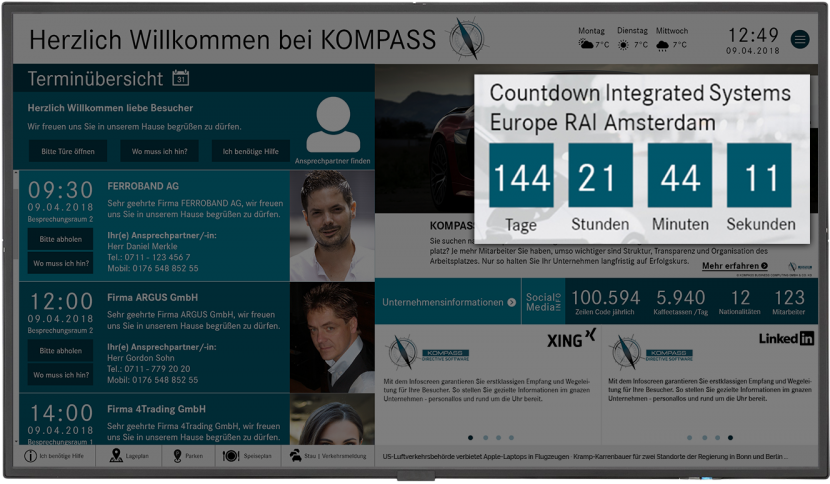 KOMPASS ScreenVision | InfoScreen · Die moderne Visitenkarte für den ...